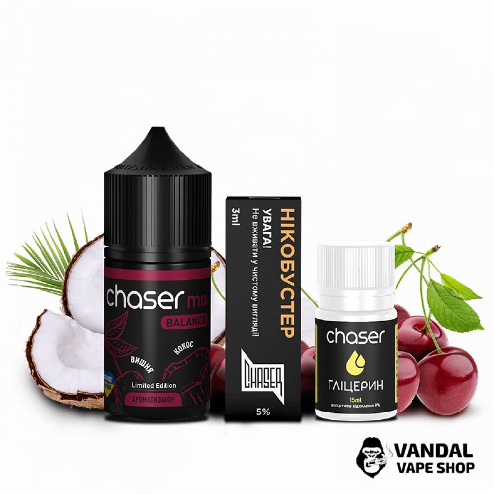 Набори для самозамісу Chaser Mix 30 мл 50 мг Cherry Coconut 15122